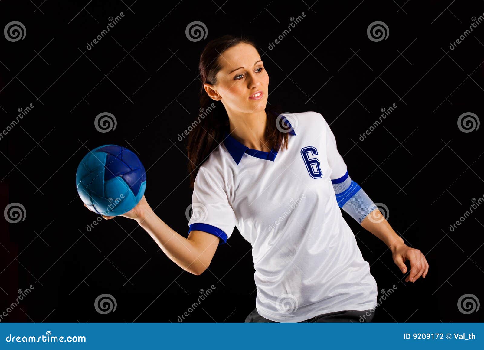 Handball girl stock photo. Image of sports, young, active - 9209172