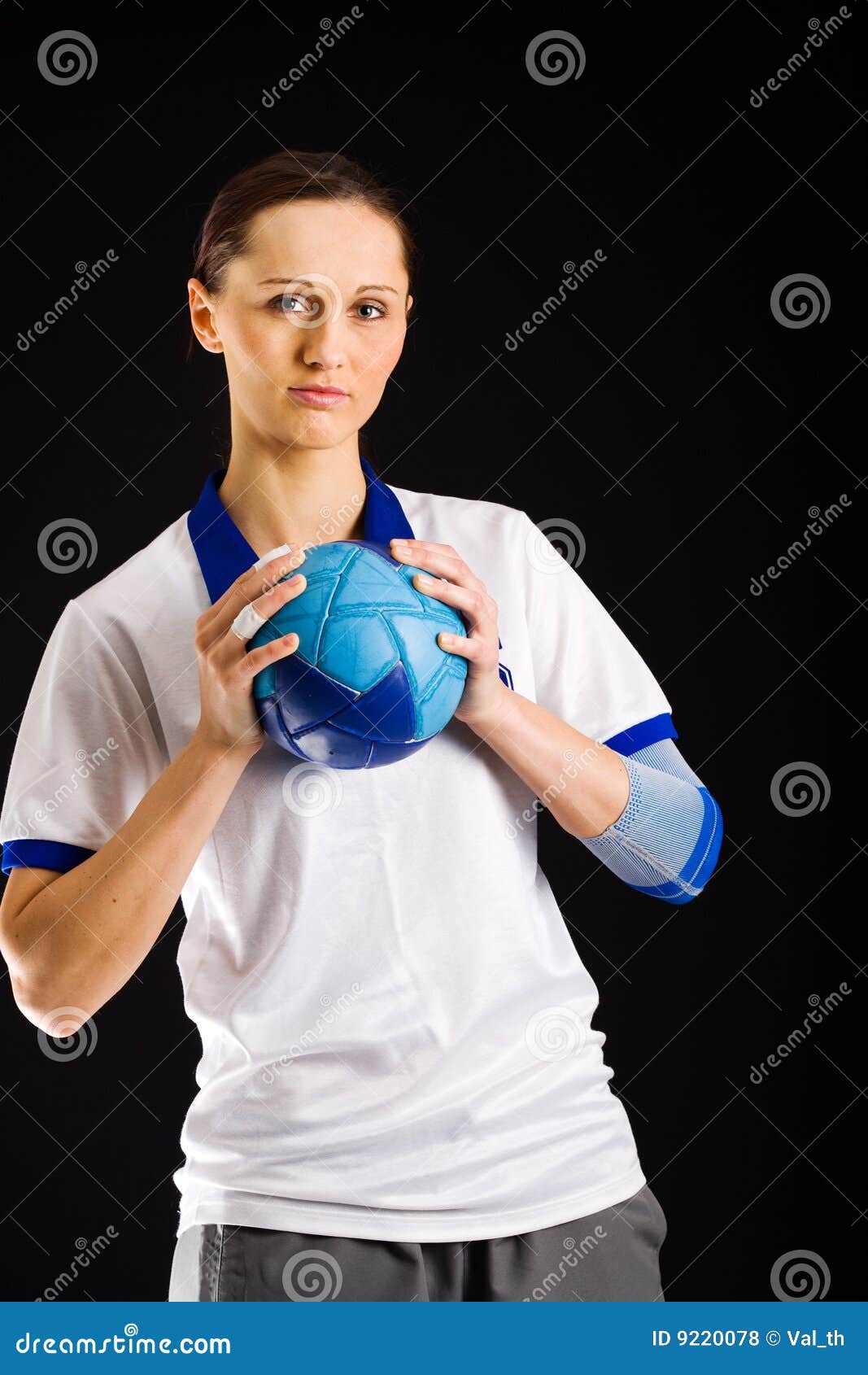 Handball girl stock photo. Image of ball, people, handball - 9220078