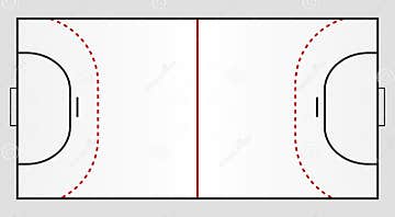 Handball ground stock vector. Illustration of stylized - 14628717