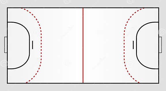 Handball ground stock vector. Illustration of stylized - 14628717