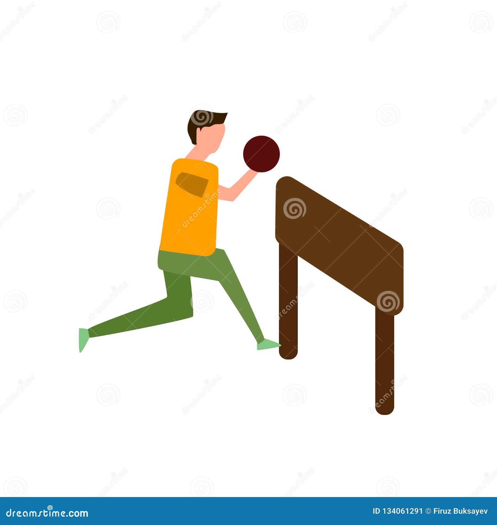 Handball Icon Vector Isolated on White Background, Handball Sign ...