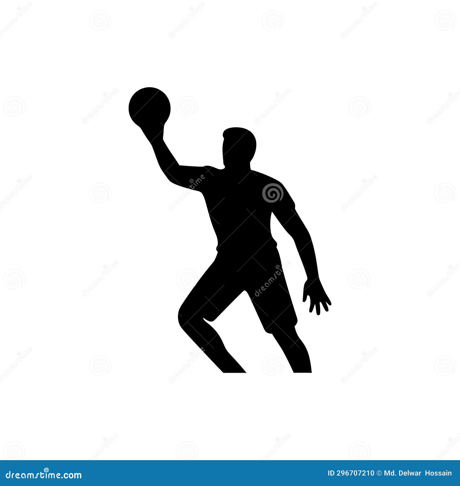 Handball Icon stock vector. Illustration of game, team - 296707210