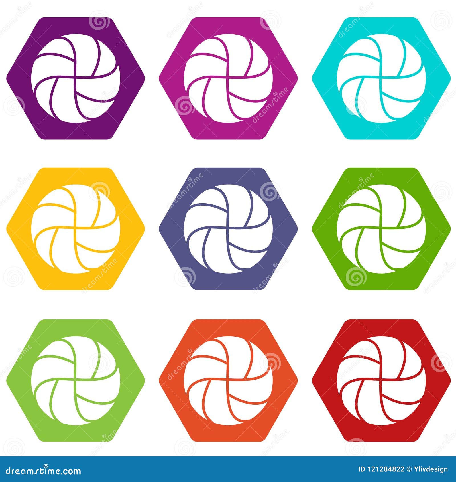 Handball Icons Set 9 Vector Stock Vector - Illustration of object ...