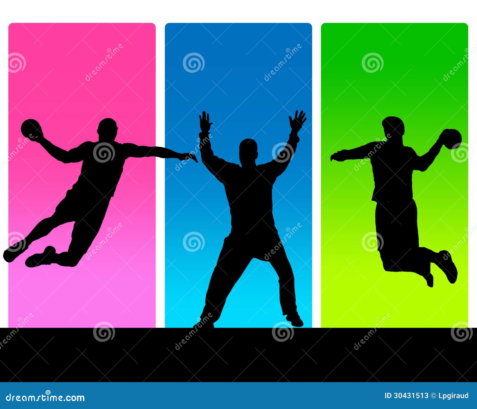 Handball poster stock illustration. Illustration of green - 30431513