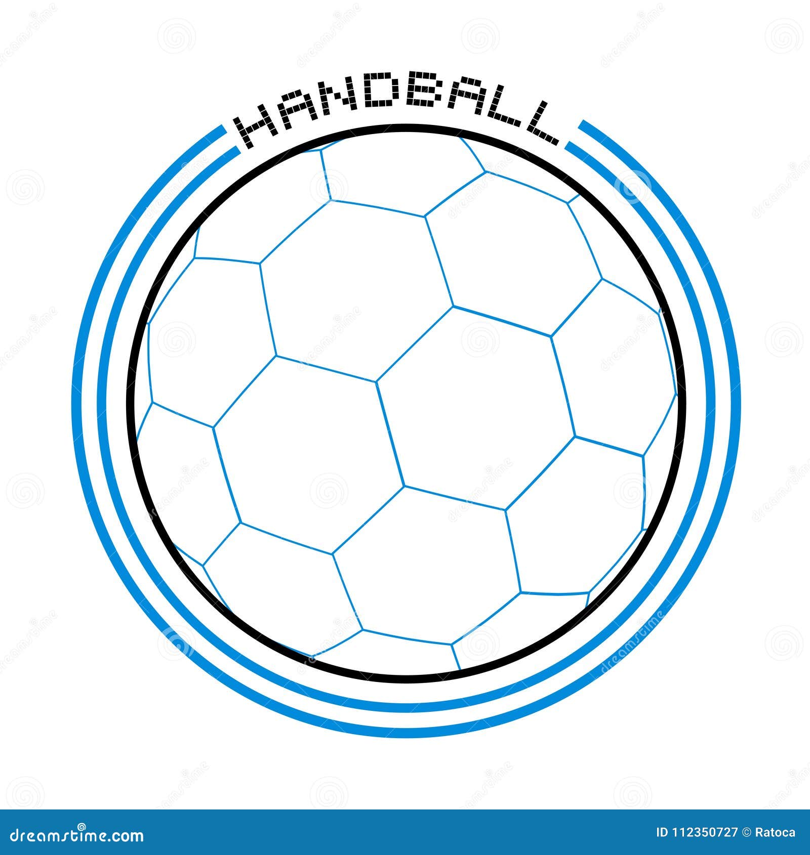 Handball symbol design stock vector. Illustration of graphic - 112350727