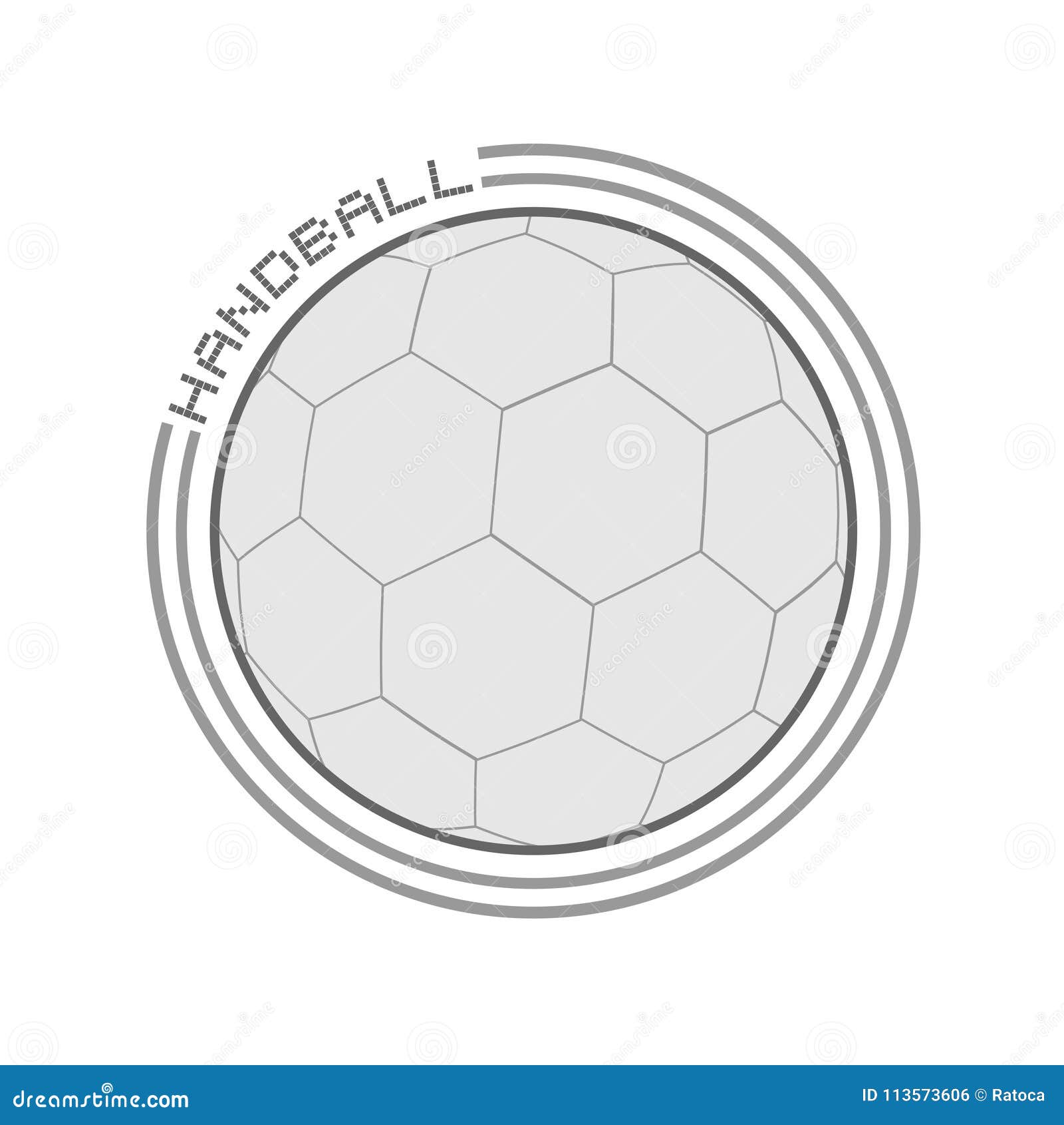 Handball symbol design stock vector. Illustration of design - 113573606
