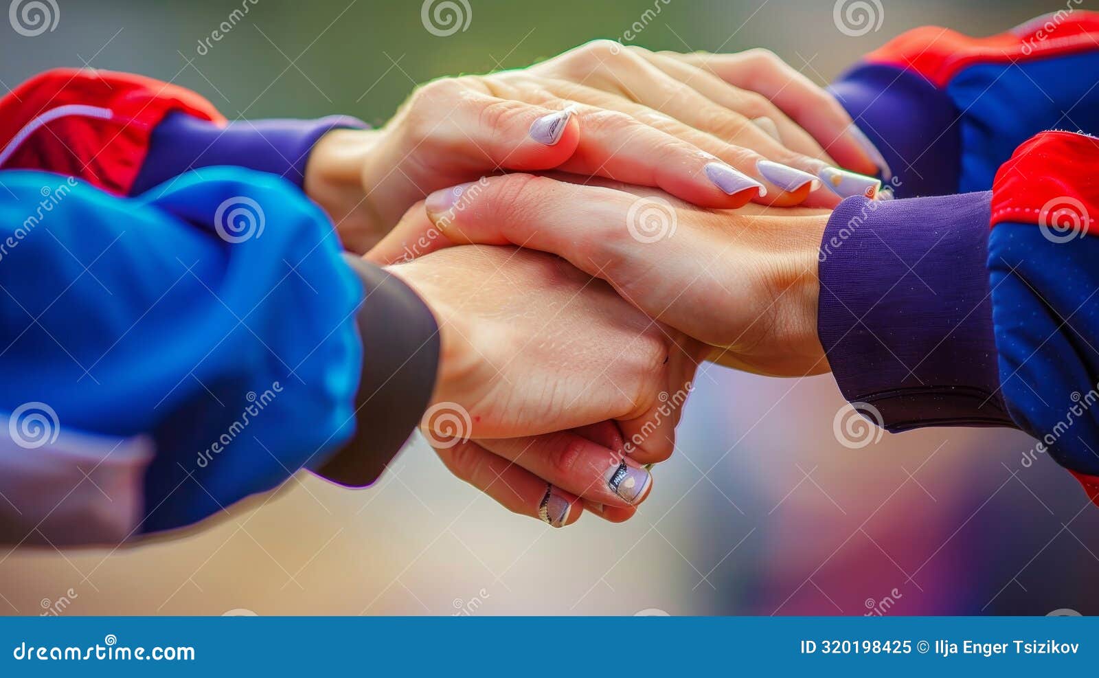 Handball Team Huddle for Teamwork and Strategy at Summer Olympics ...