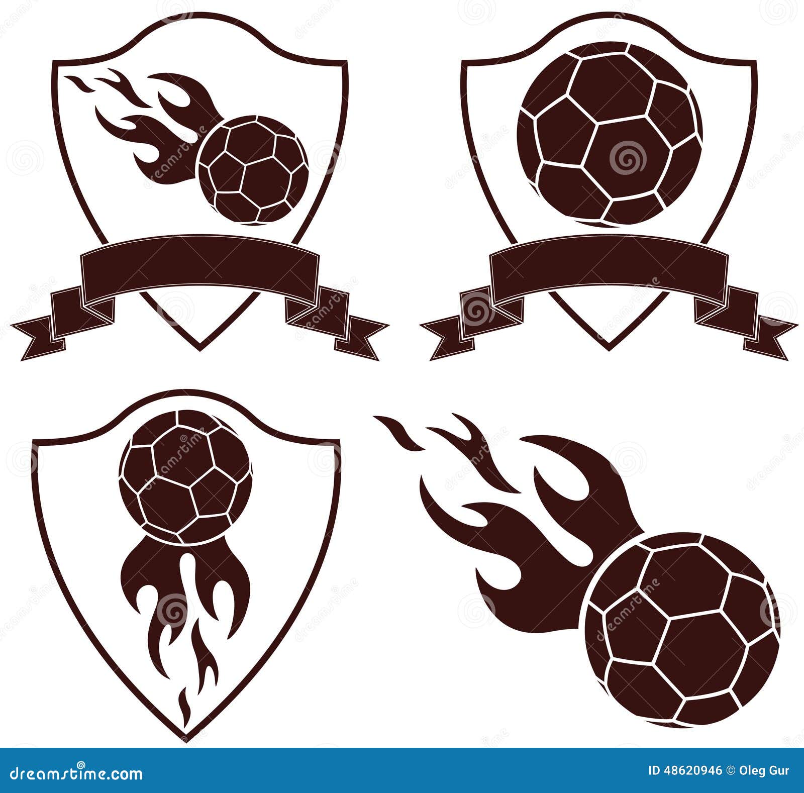 Handball stock vector. Illustration of fire, ball, team - 48620946