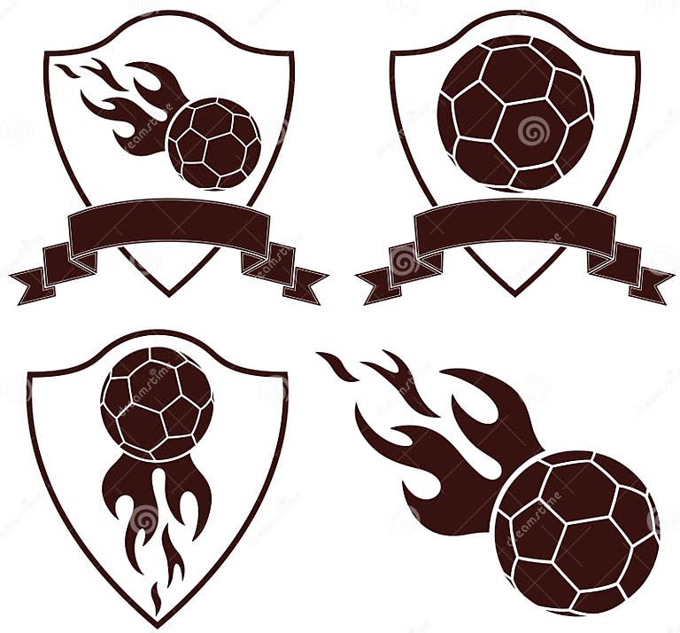 Handball stock vector. Illustration of fire, ball, team - 48620946