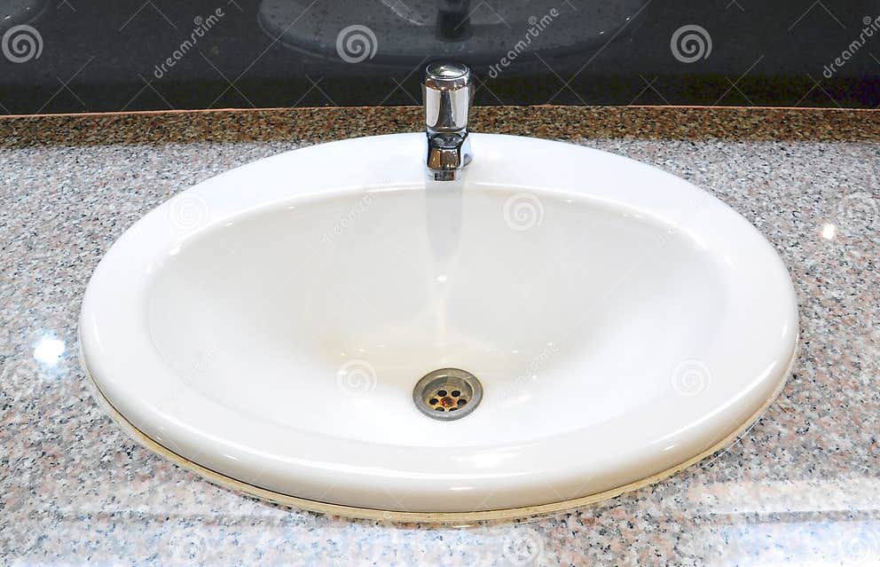 Handbasin in toilet stock photo. Image of bathroom, decor - 18321954