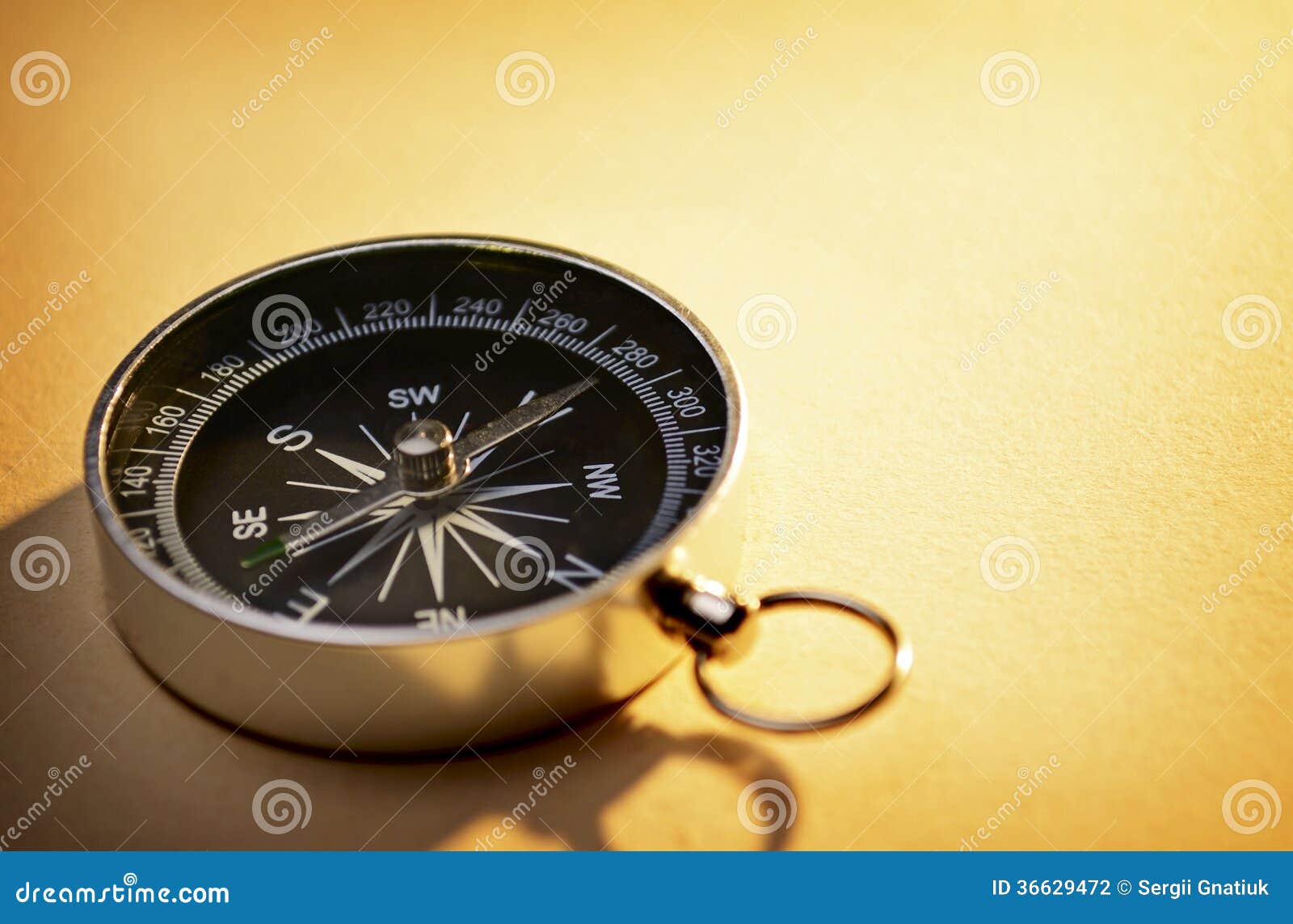 Handbediend Magnetisch Kompas Stock Foto - Image of zoek, bestemming ...