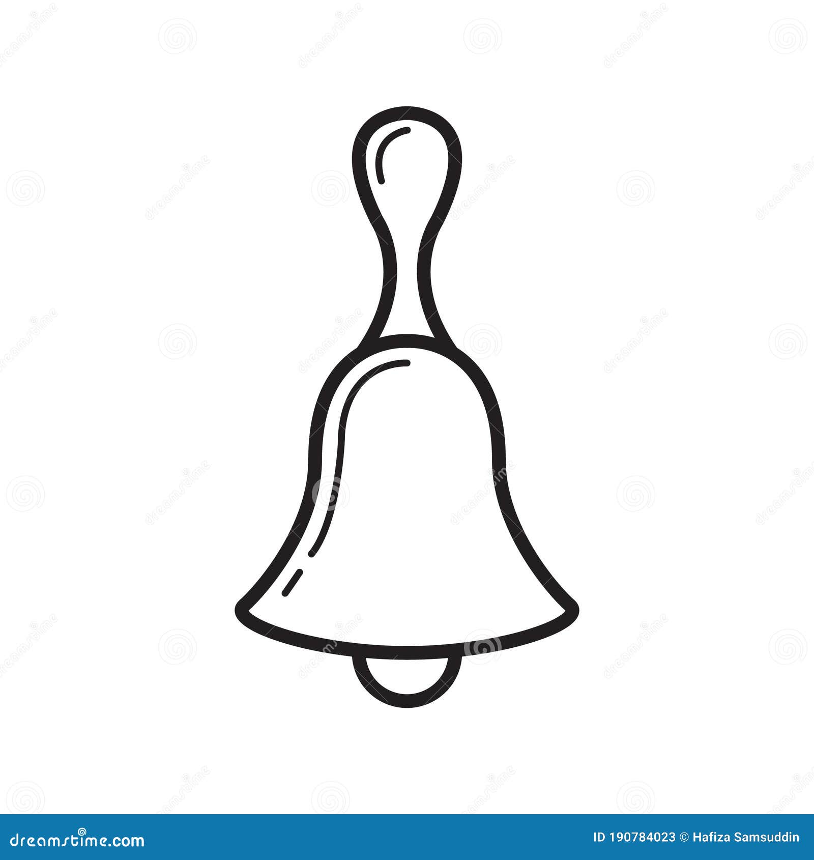 Handbell. Vector Illustration Decorative Design Stock Vector ...