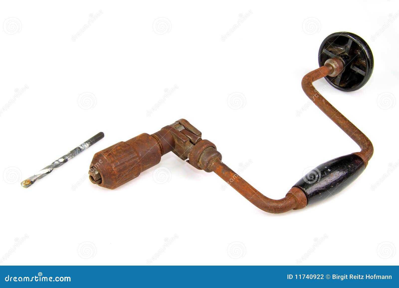 Handbohrgerät stockfoto. Bild von klemme, schlüssel, drehzahl - 11740922