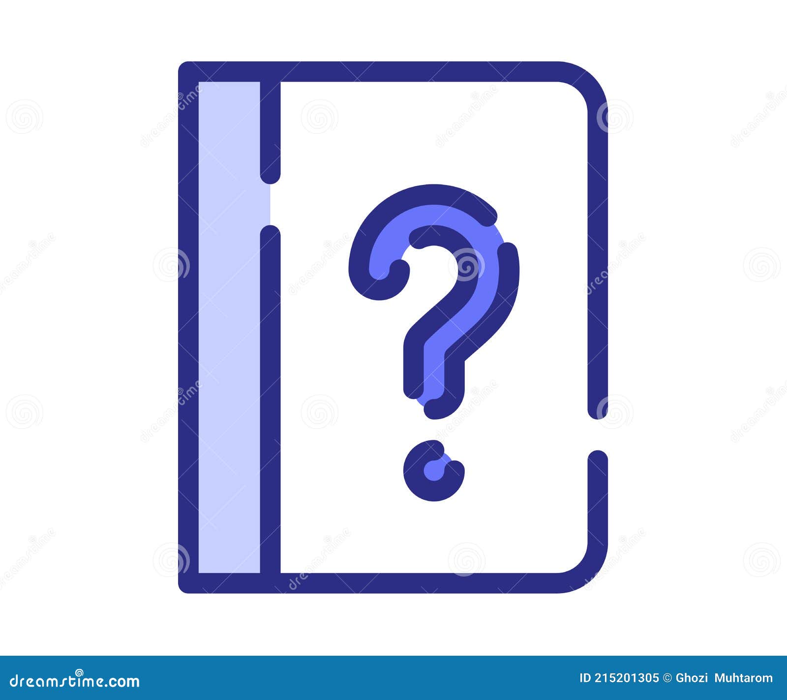 Handbook Help Guidebook Single Isolated Icon with Dash or Dashed Purple ...