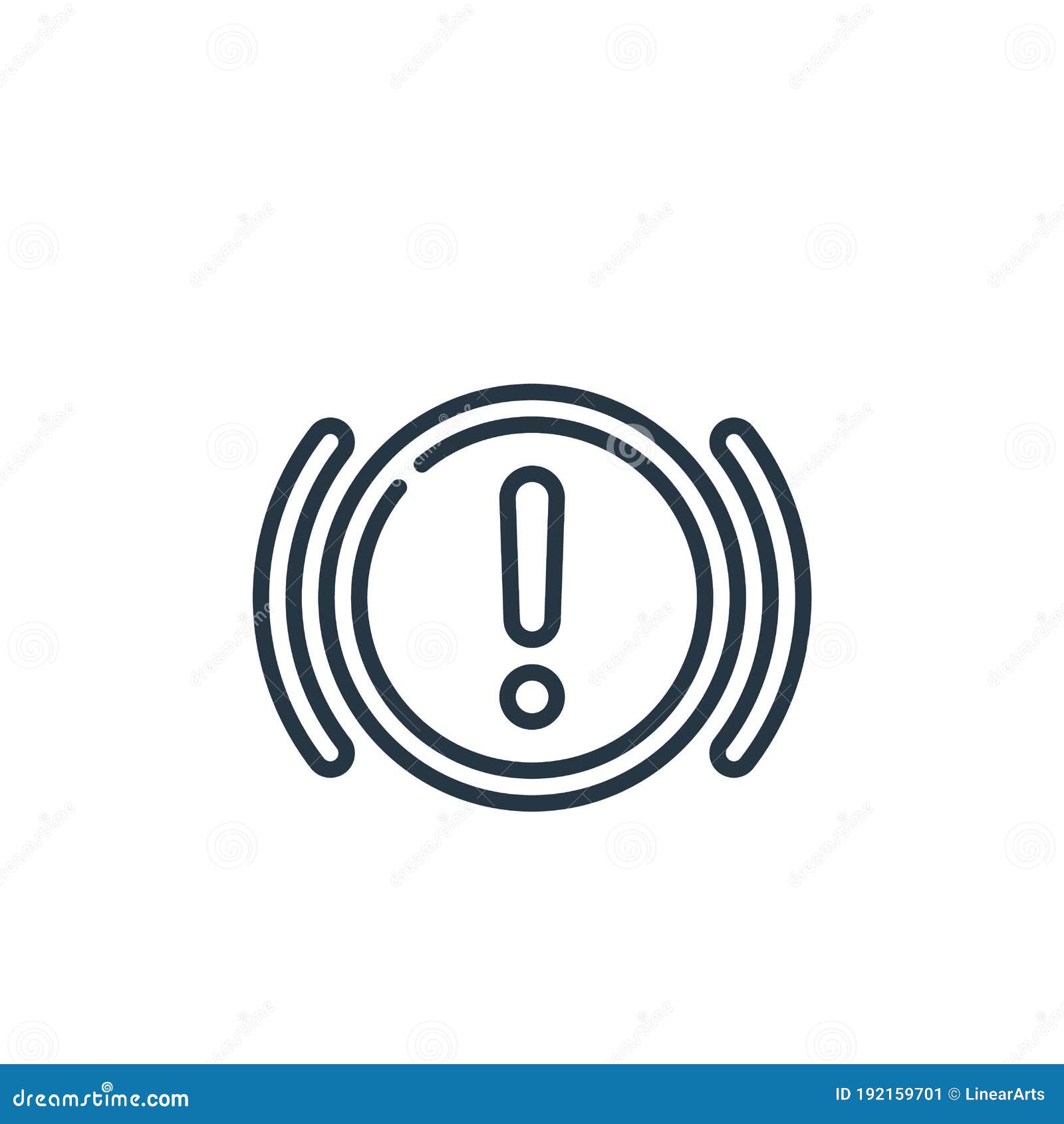 Handbrake Icon Vector from Car Engine Concept. Thin Line Illustration ...