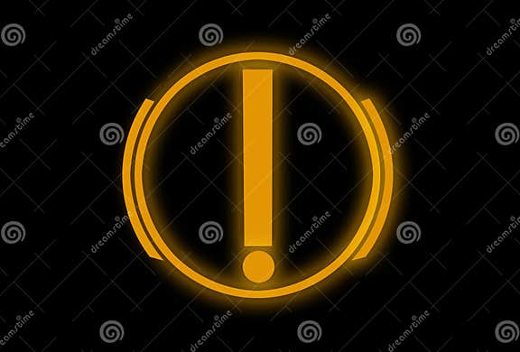 Handbrake Warning Light stock illustration. Illustration of stop - 8546058