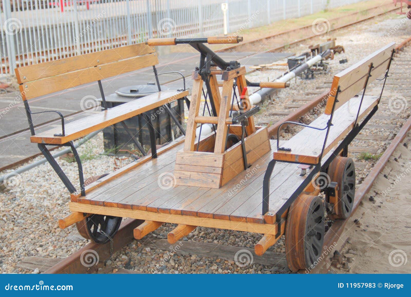 Handcar stock image. Image of santa, trolley, rail, kalamazoo - 11957983