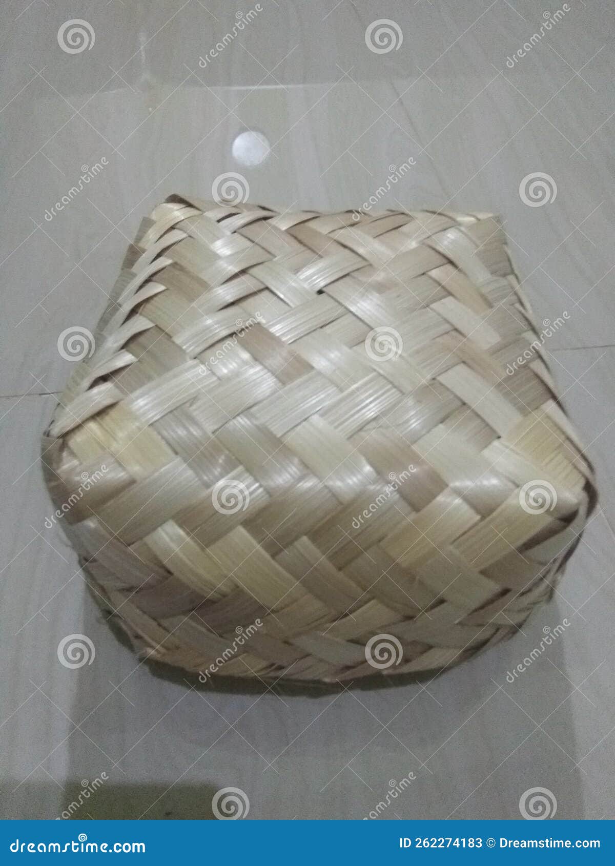 Handcraft Basket from Bamboo Stock Image - Image of design, white ...