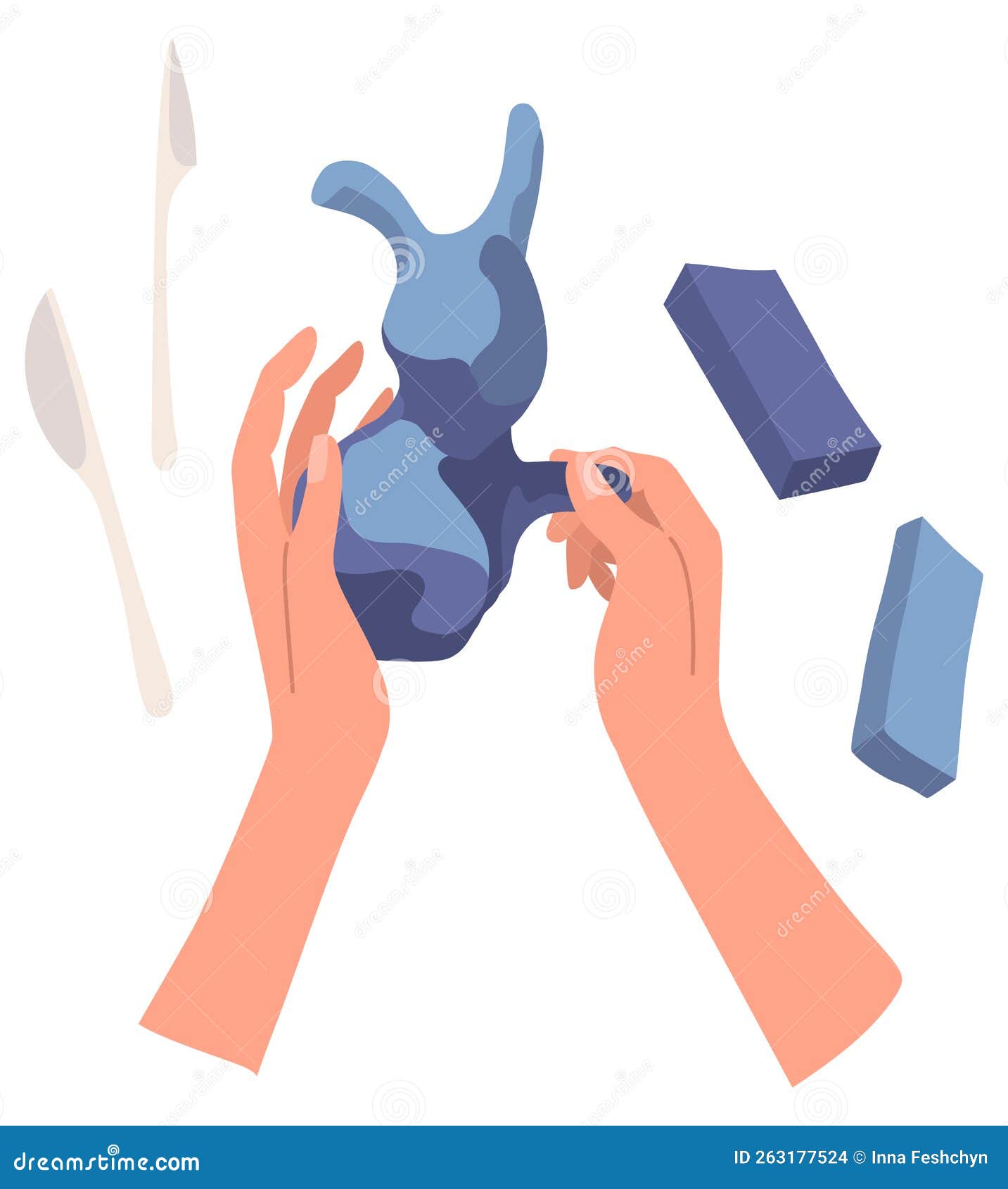 Handcraft Creative Workshop. Handmade Hobby, Creative Work and Art ...