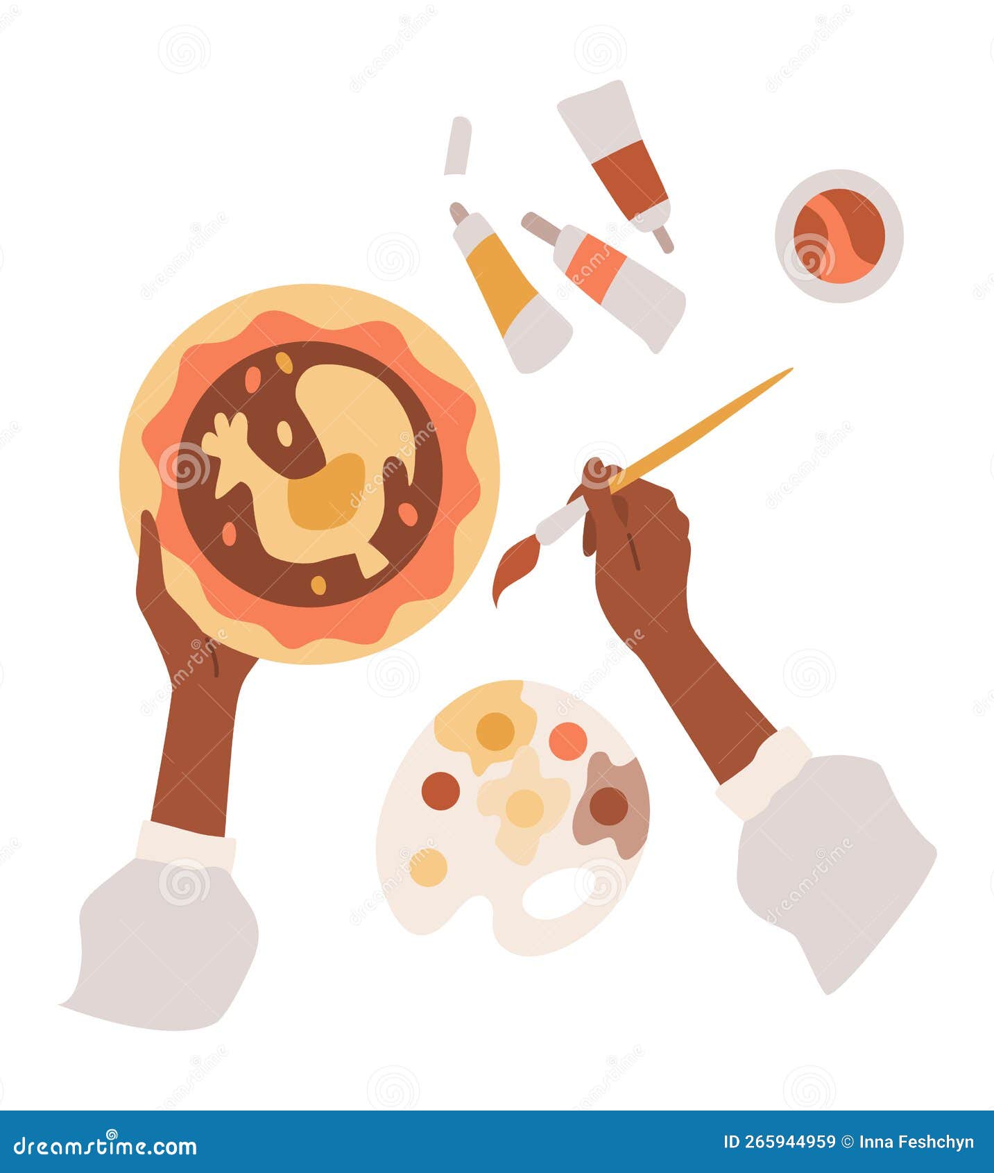 Handcraft Creative Workshop. Handmade Hobby, Creative Work and Art ...