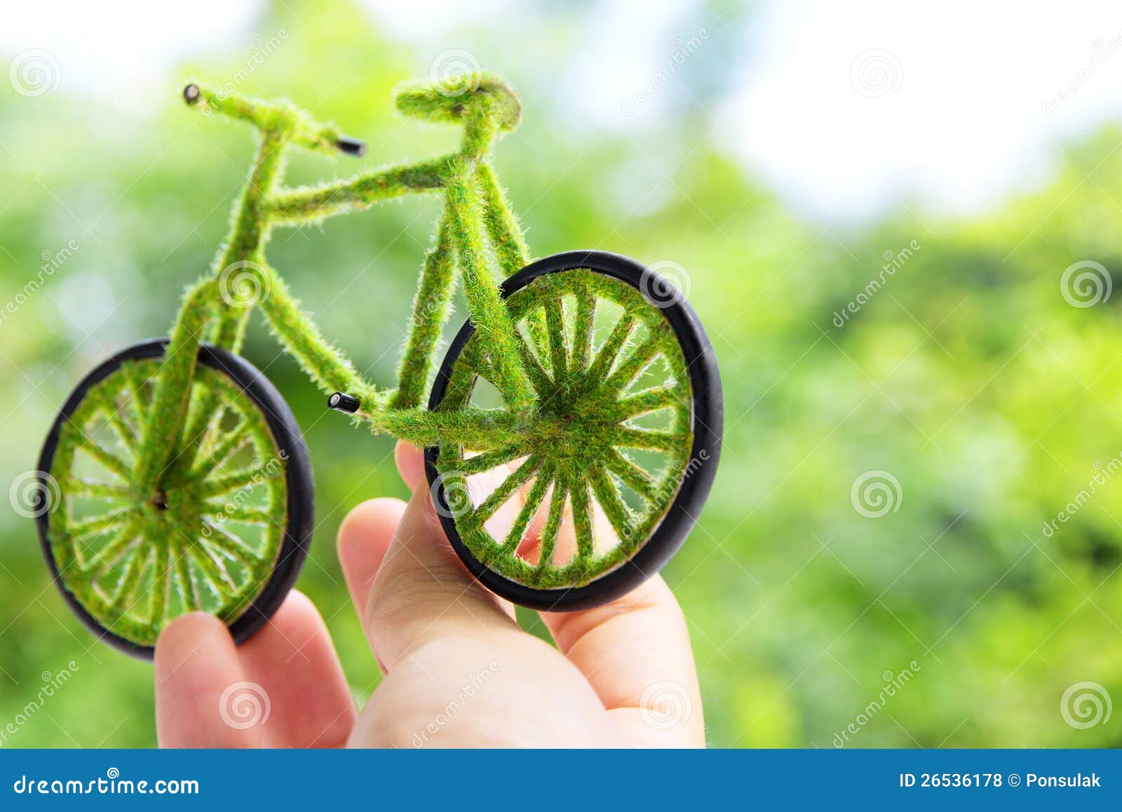 Handcraft green bicycle stock photo. Image of friendly - 26536178