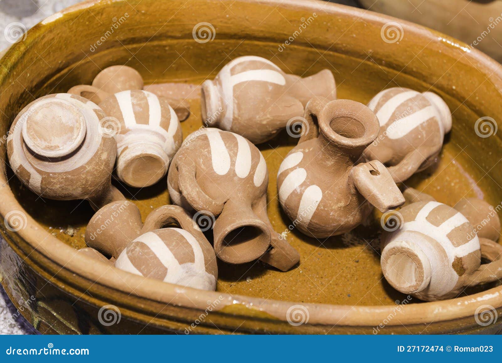 Handcraft pottery stock photo. Image of ceramic, floral - 27172474
