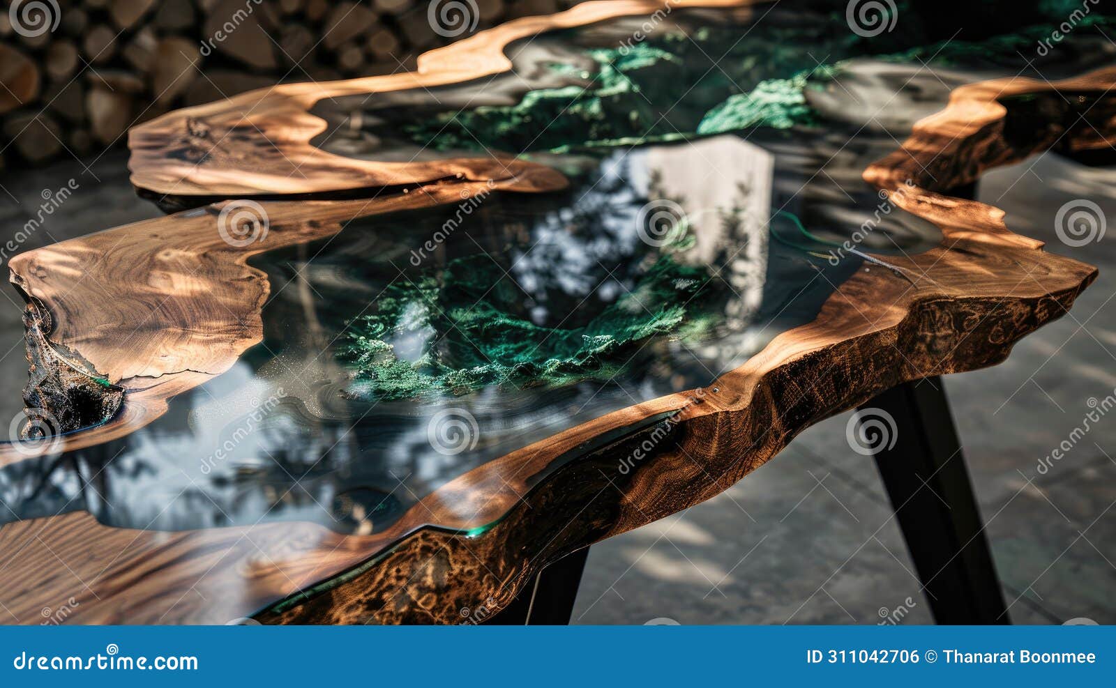 Handcrafted Epoxy River Table Showcases Unique Design and Craftsmanship ...