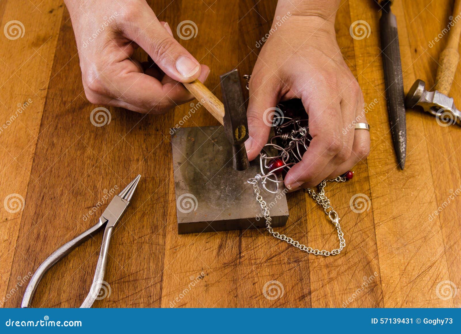 Handcrafted jewelry stock image. Image of artisan, jewellery - 57139431