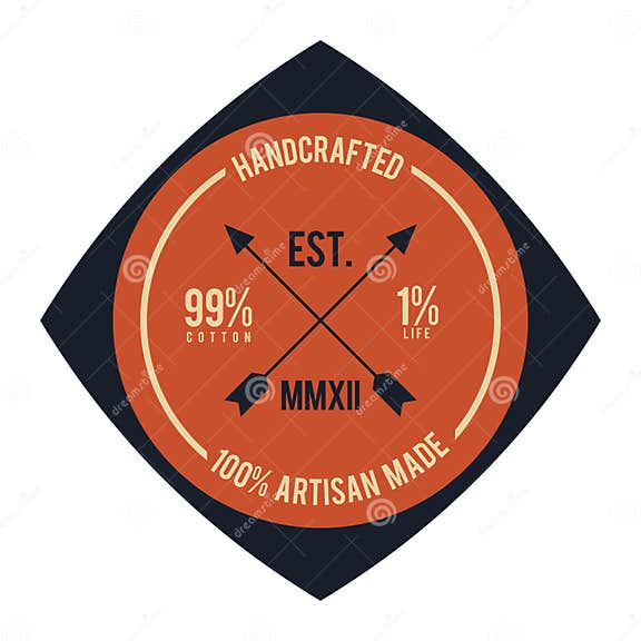 Handcrafted Label. Vector Illustration Decorative Design Stock Vector ...