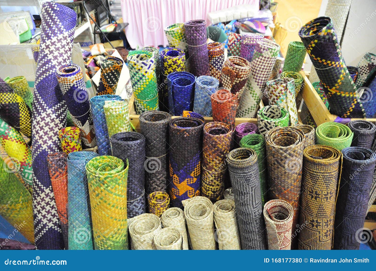 Pandanus Carpets stock photo. Image of humans, handicraft - 168177380