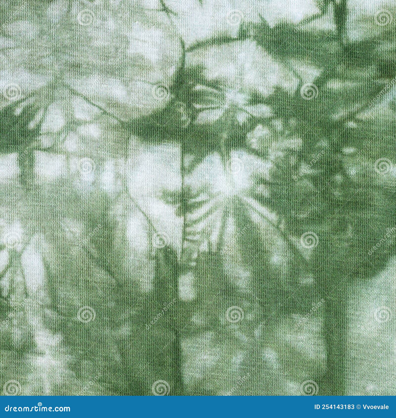 Handcrafted Tie-dye Green Abstract Pattern Stock Image - Image of ...