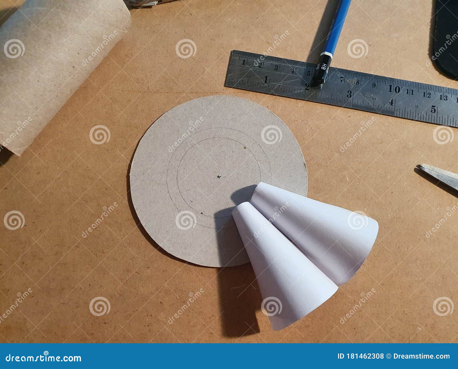 Handcrafting Modelling Materials Stock Illustration - Illustration of ...