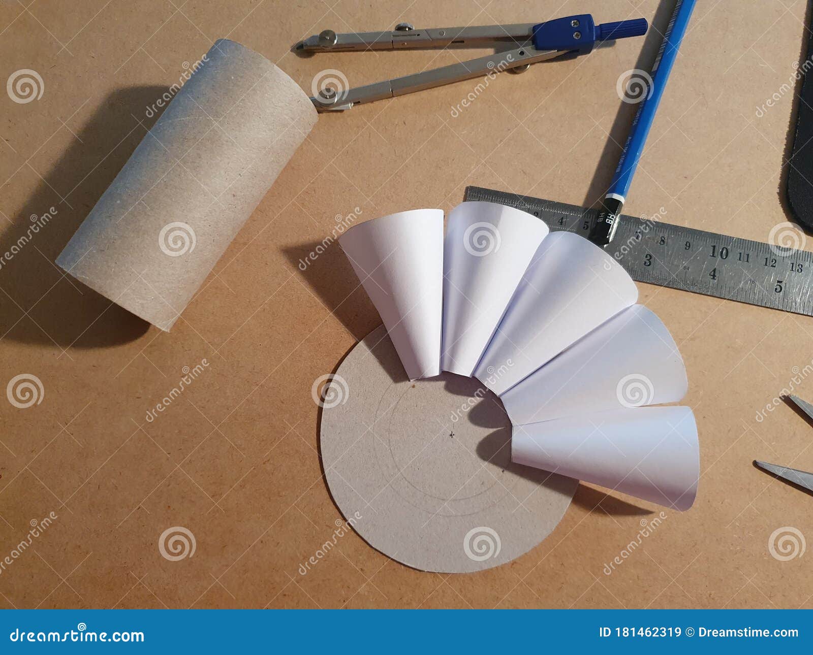 Handcrafting Modelling Materials Stock Illustration - Illustration of ...