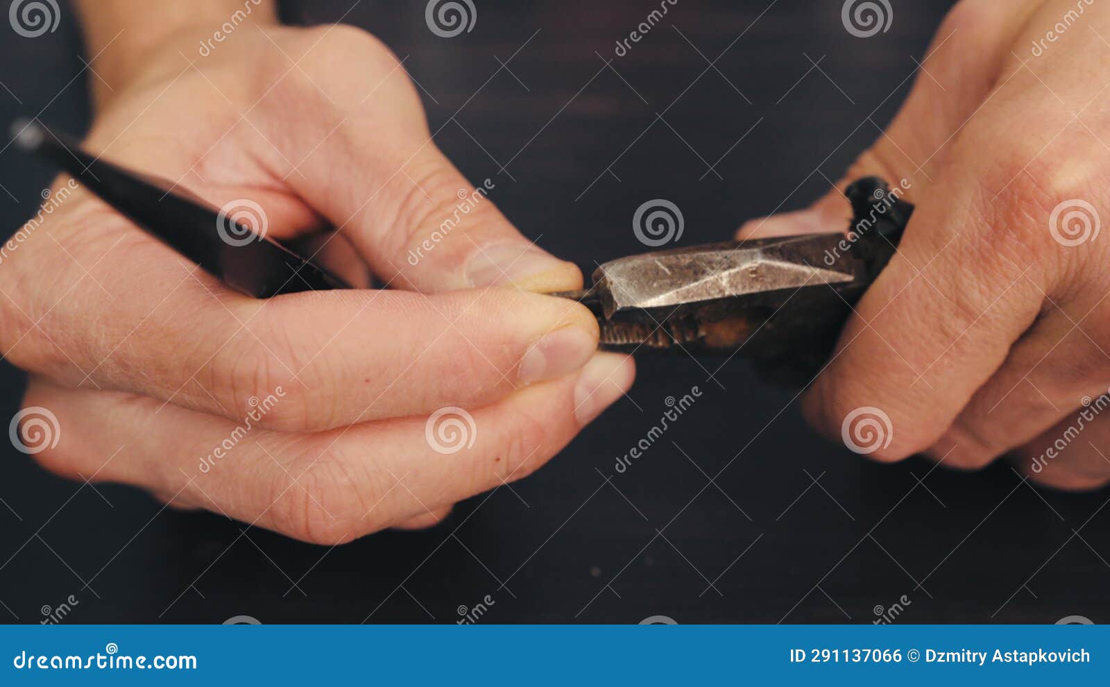 Handcrafting Wire Sculptures: Bending and Shaping Metal Art Stock ...