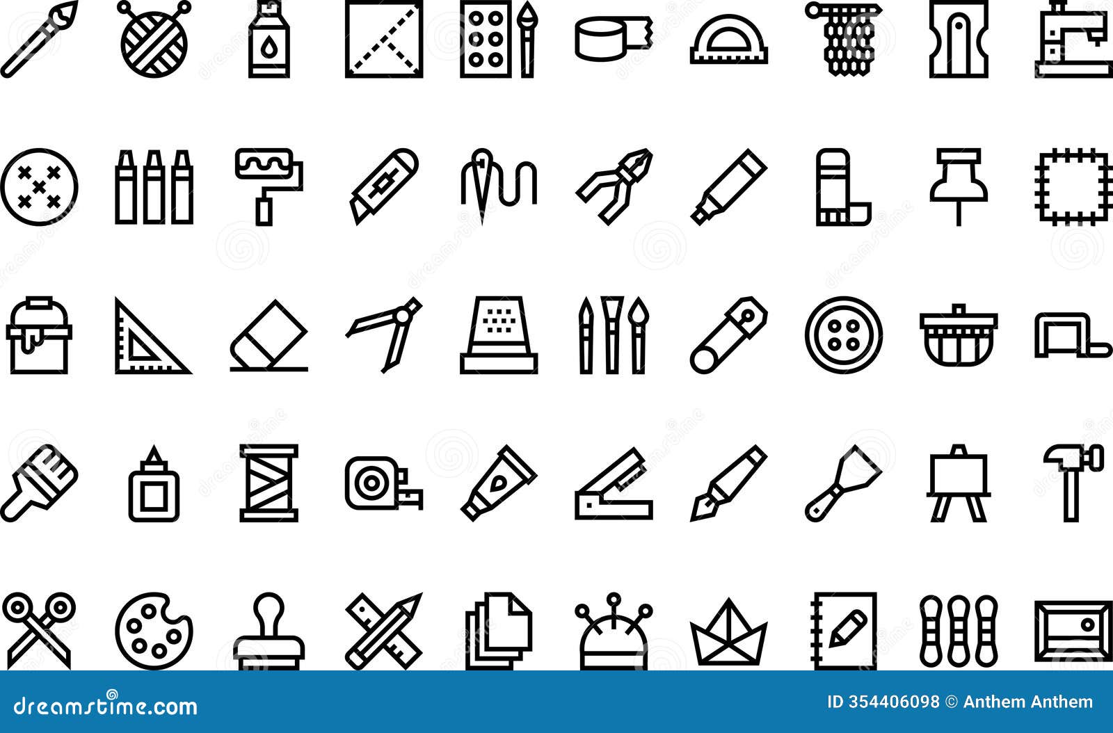 Handcrafts Icons High-Quality Vector Icons Collection with Editable ...