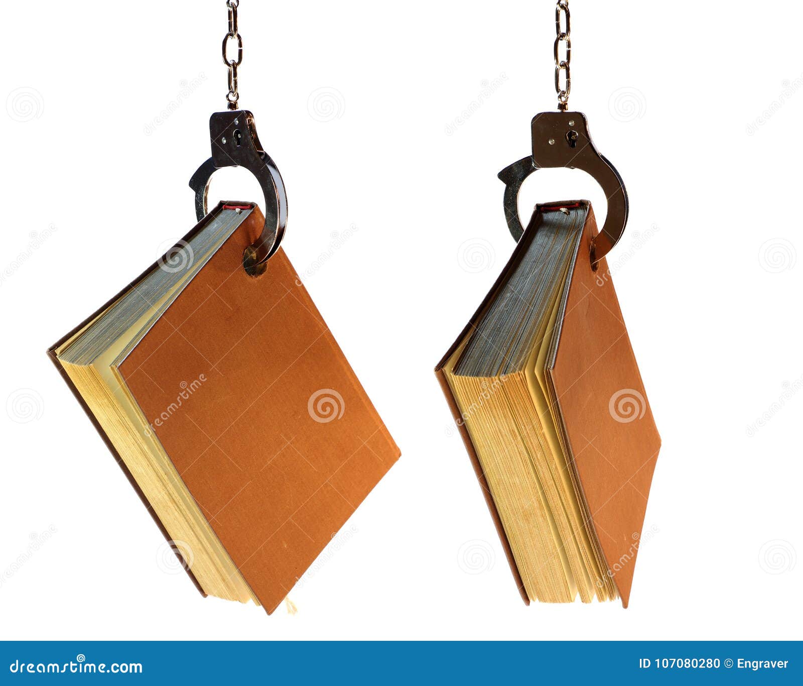 Handcuff and books stock photo. Image of isolated, books - 107080280