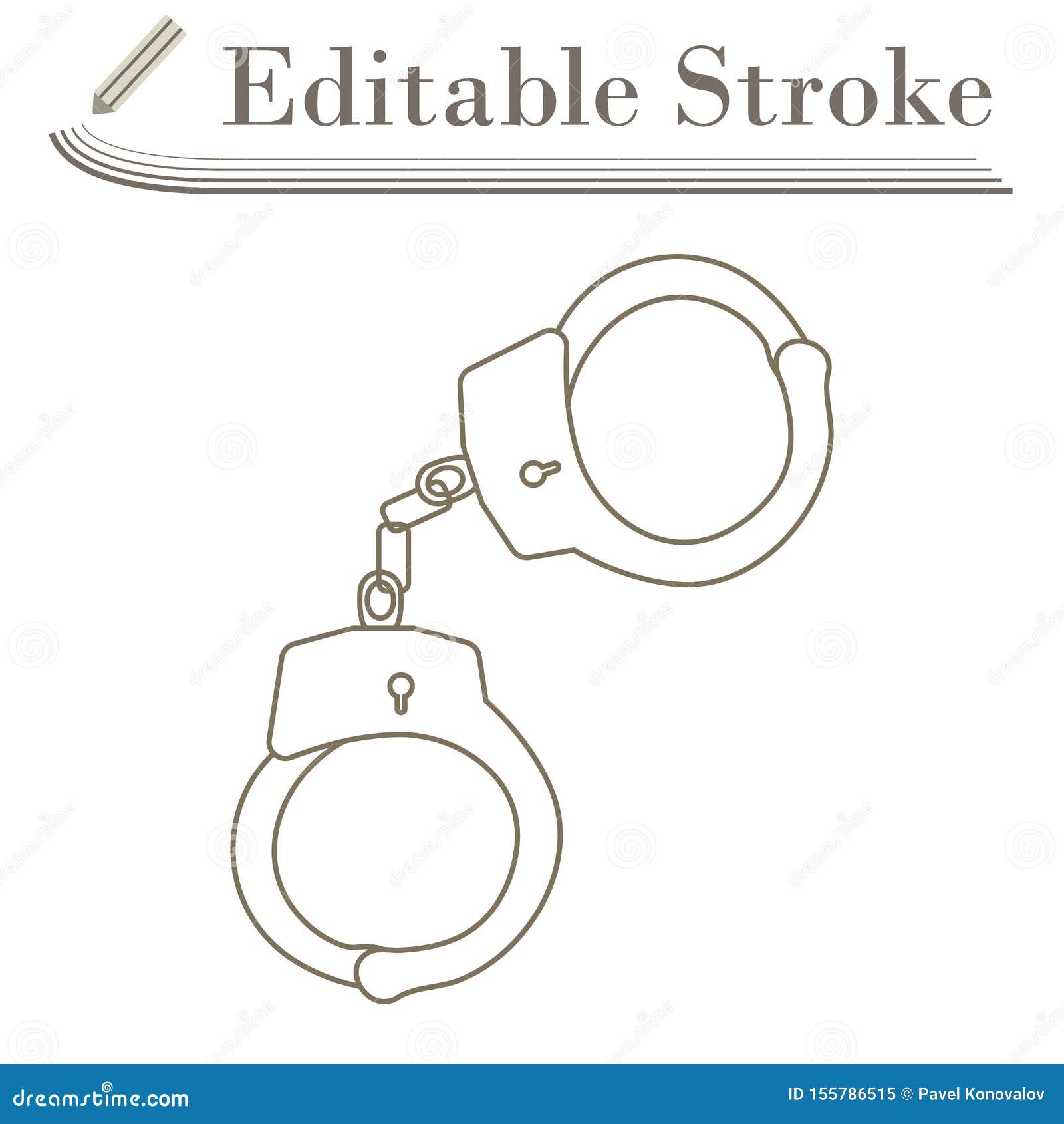 A Handcuff Icon Is A Simplified Graphic Representation Of A Pair Of ...