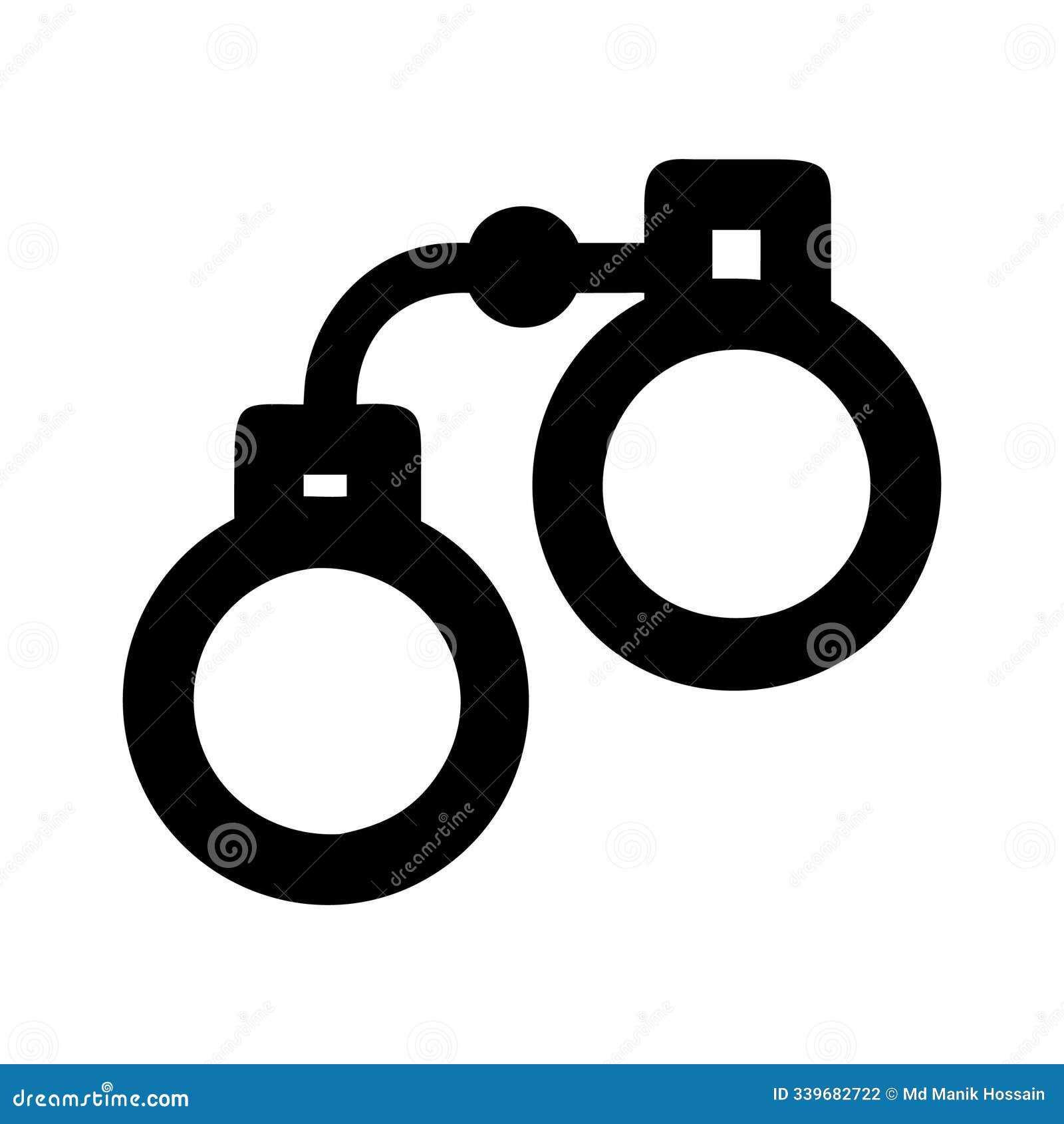 A Handcuff Icon Is A Simplified Graphic Representation Of A Pair Of ...