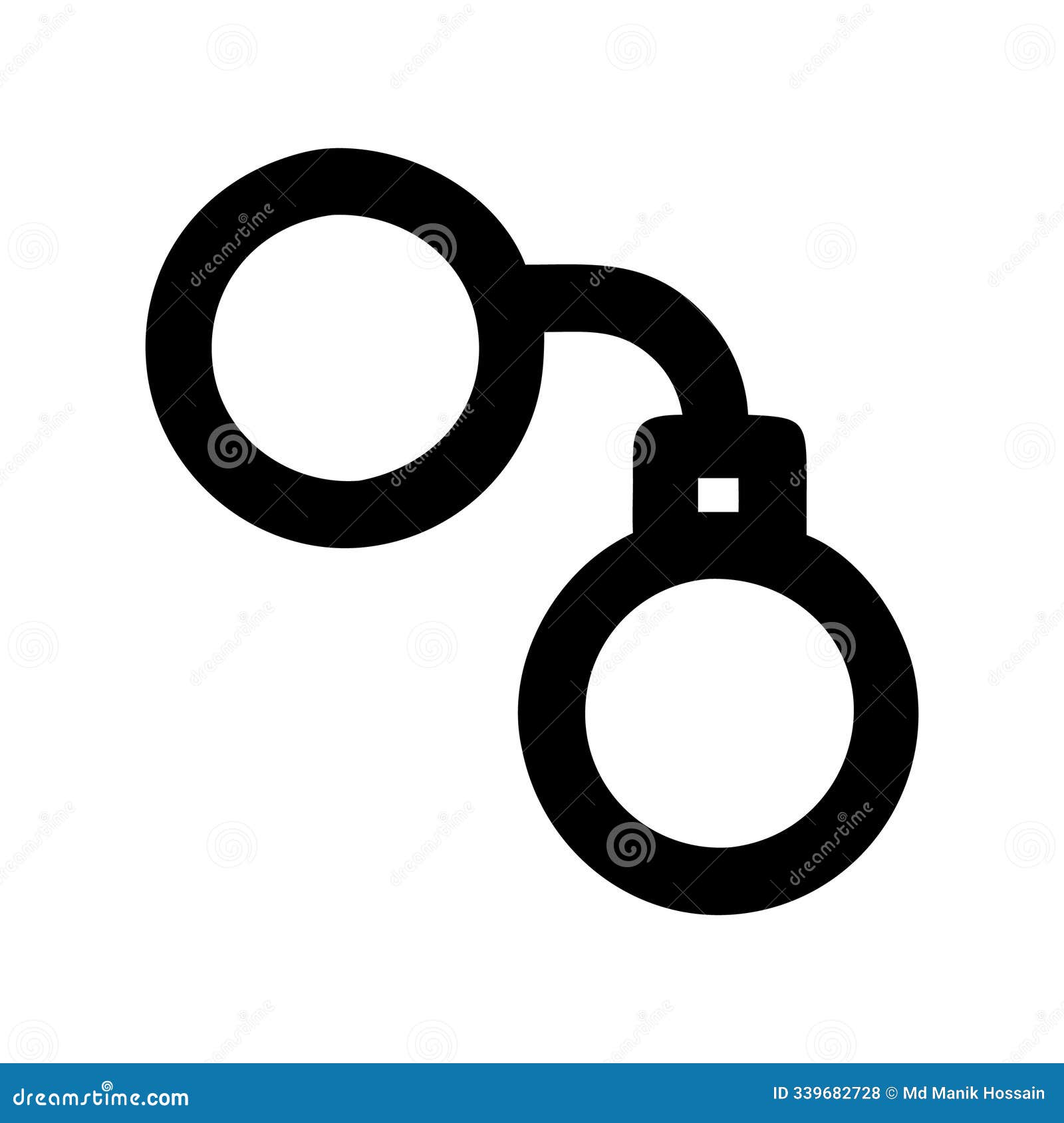 A Handcuff Icon Is A Simplified Graphic Representation Of A Pair Of ...