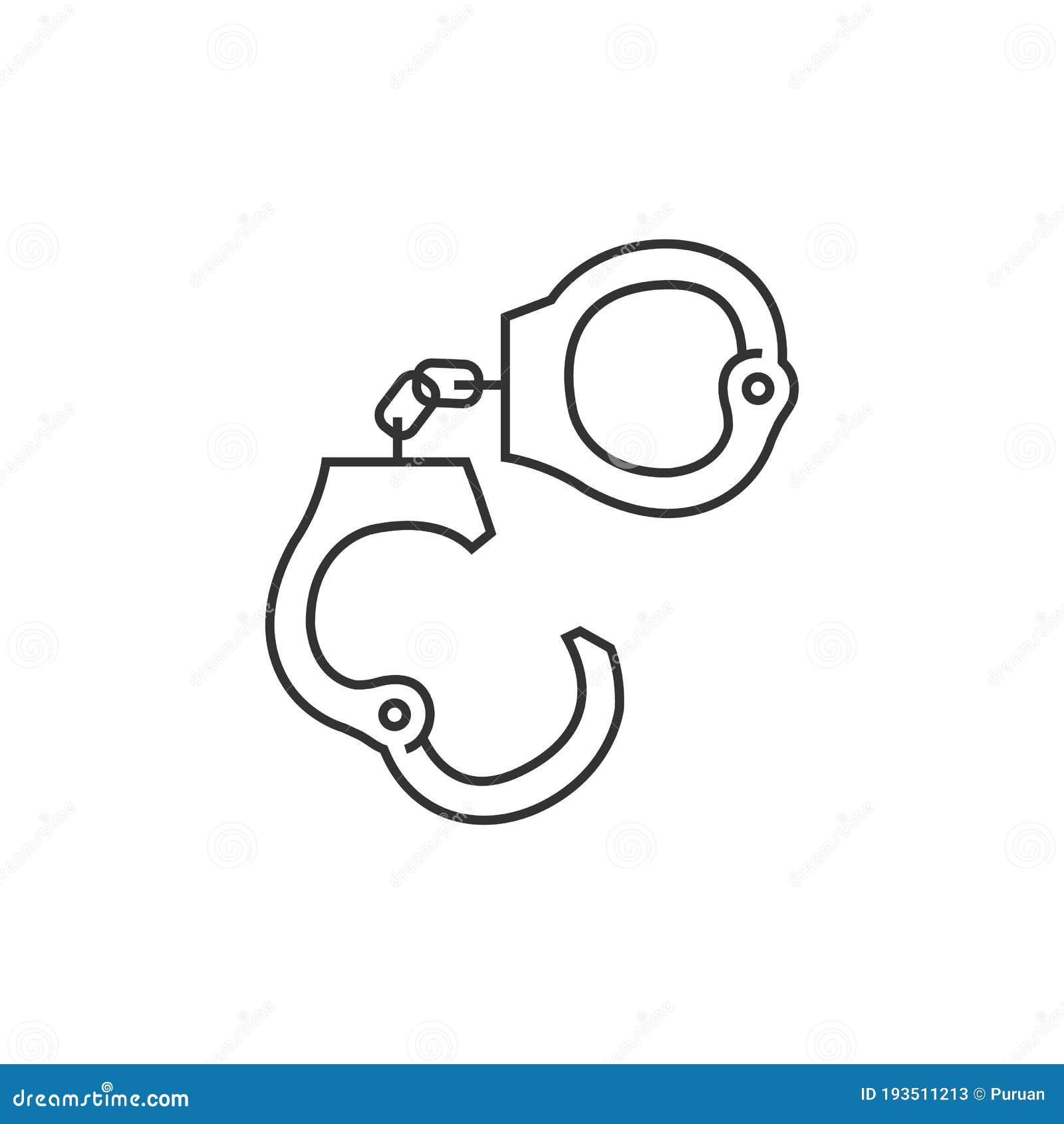 Outline icon - Handcuff stock vector. Illustration of outline - 193511213 Outline icon - Handcuff stock vector. Illustration of outline - 193511213