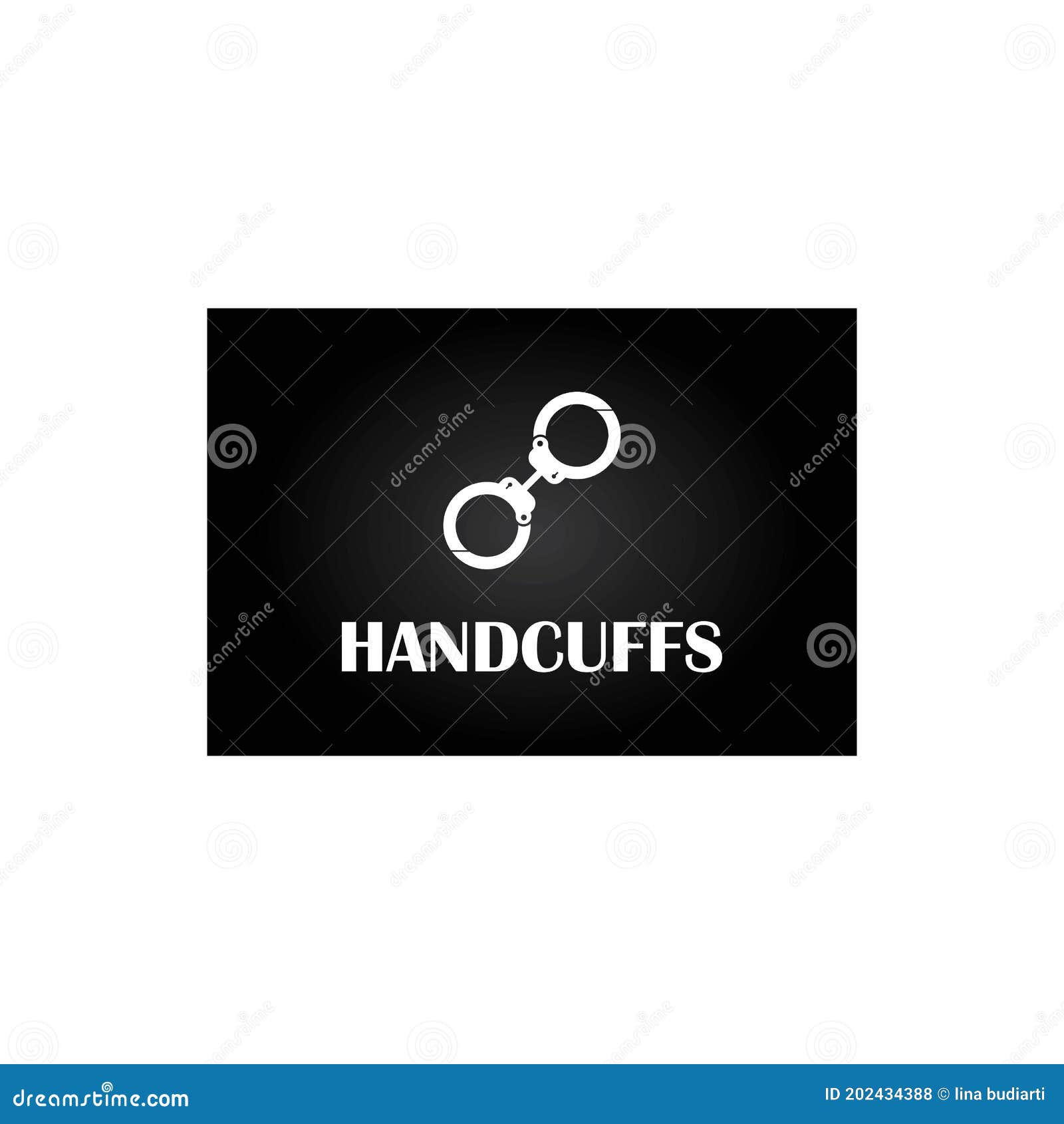 Handcuff icon stock vector. Illustration of pictograph - 202434388