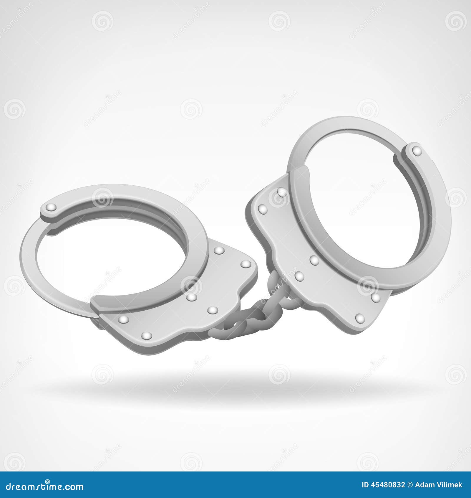 Handcuff Isolated Object 3D Vector Stock Vector - Illustration of ...