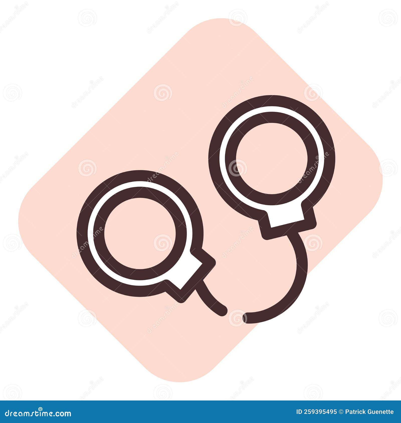Handcuff law, icon stock vector. Illustration of white - 259395495