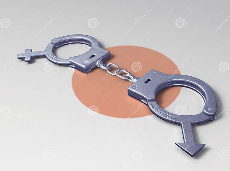 Handcuff of love stock illustration. Illustration of human - 8631815