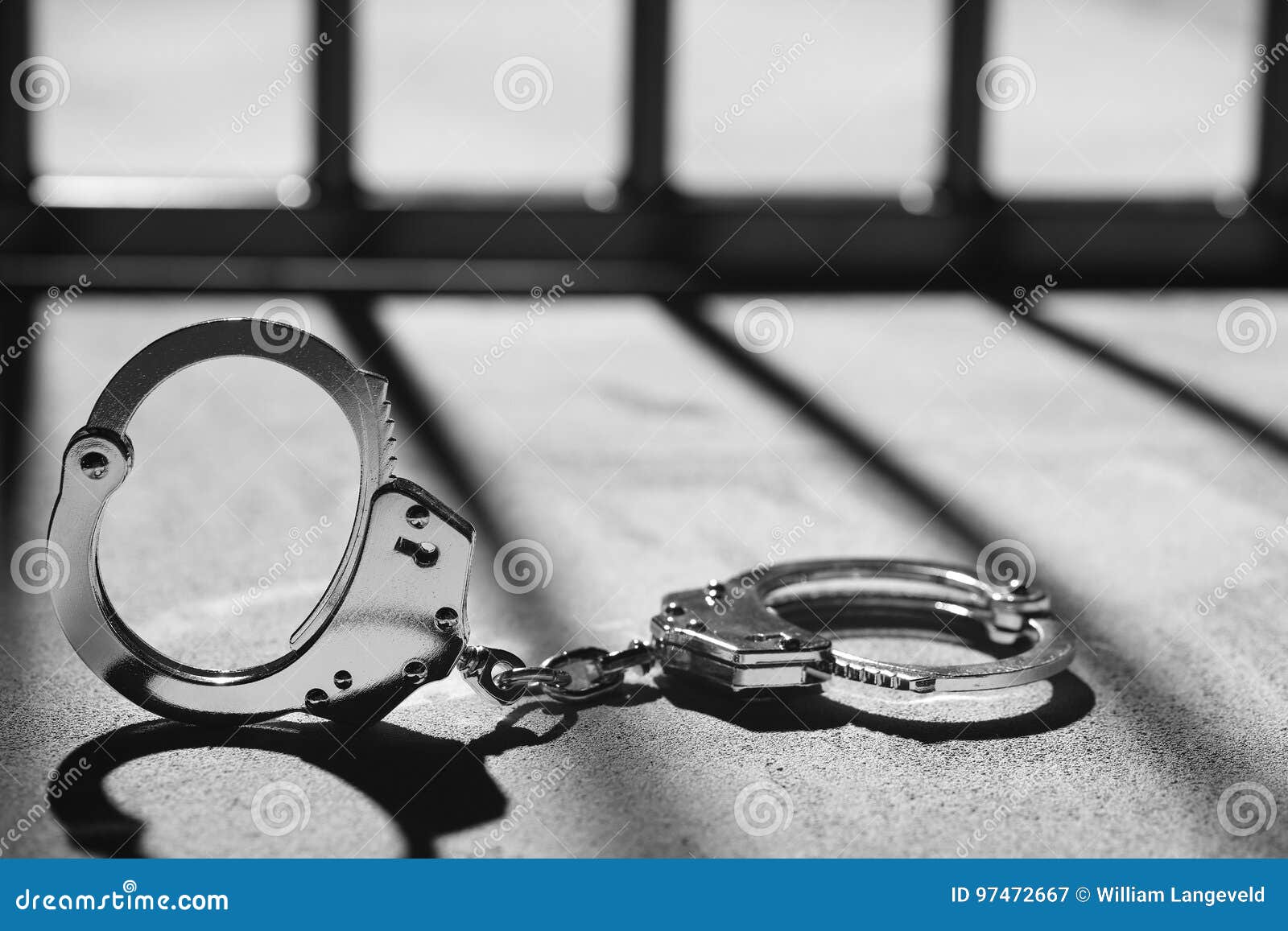 Handcuff and prison bars stock image. Image of bdsm, security - 97472667