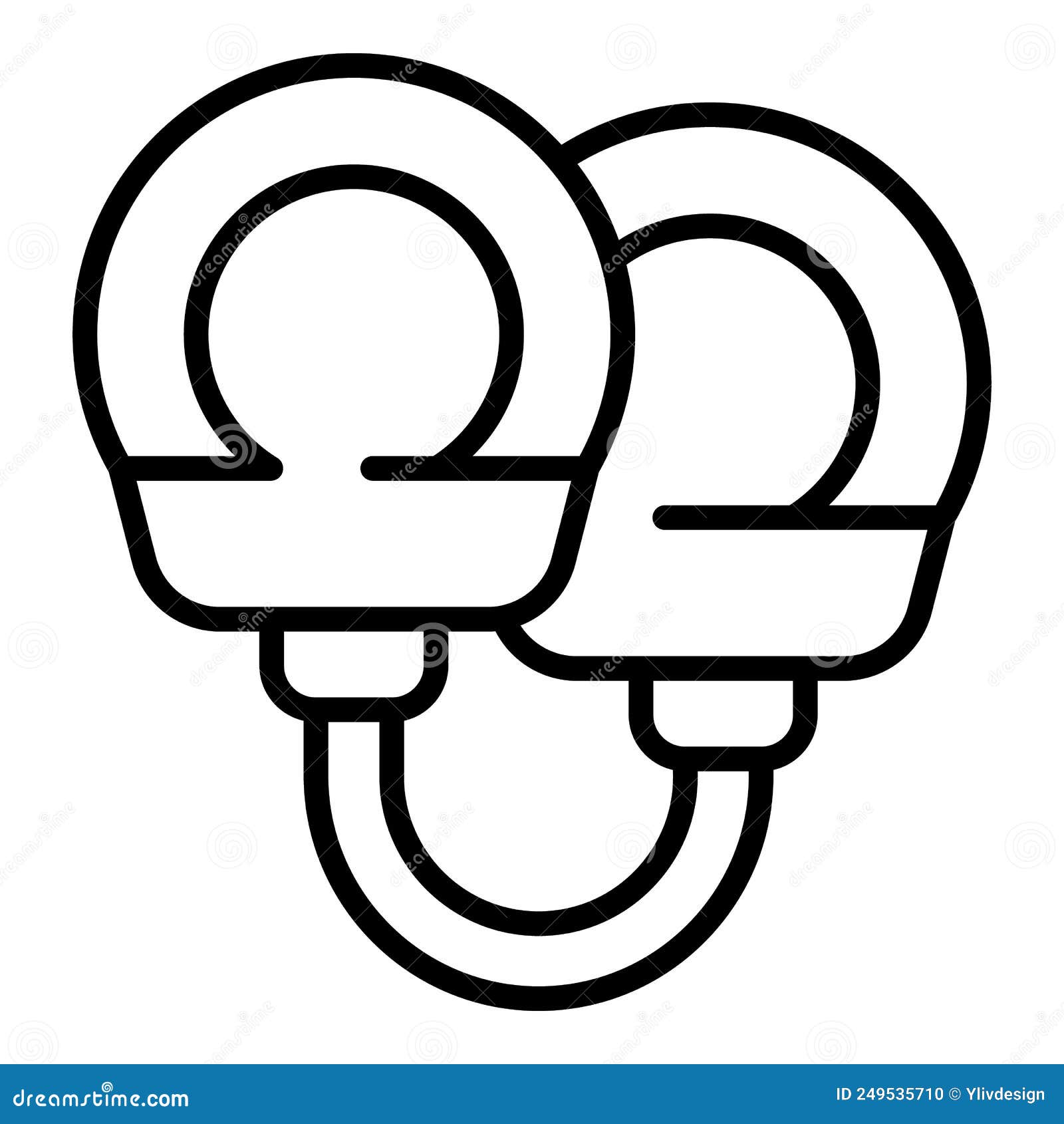 Handcuff Unlock Icon Outline Vector. Hand Police Stock Vector ...