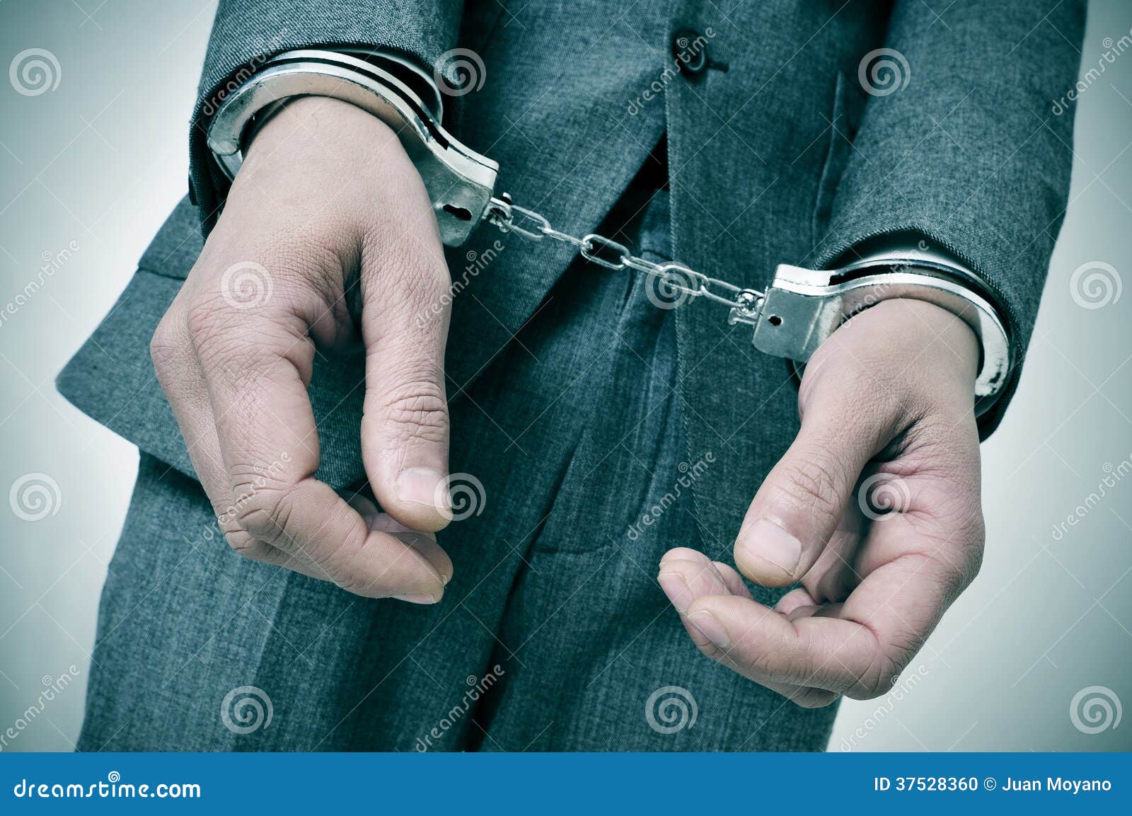 Handcuffed man stock photo. Image of bribery, criminal - 37528360