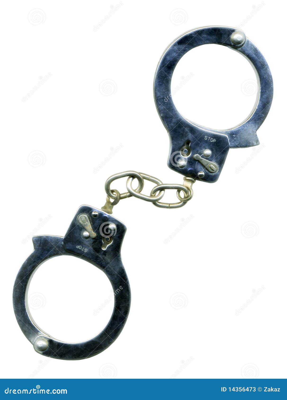 Handcuffs stock image. Image of chain, justice, metall - 14356473