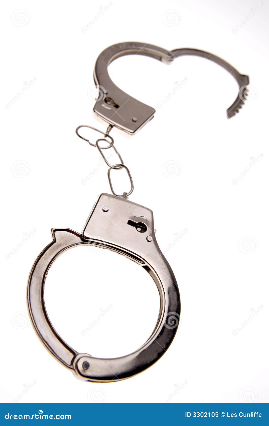 Handcuffs stock image. Image of chrome, police, manacles - 3302105