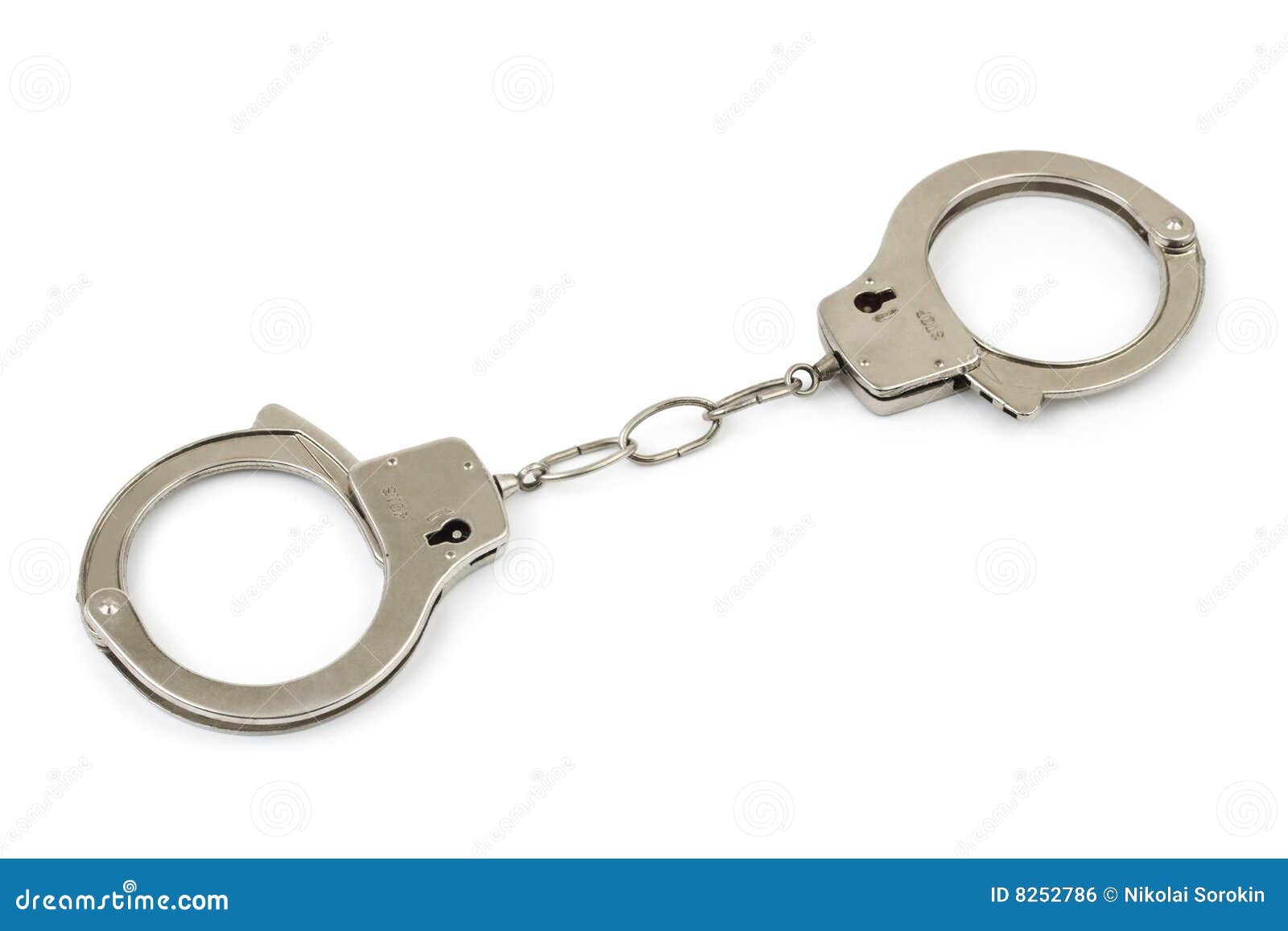 Handcuffs stock photo. Image of bracelets, metal, arrest - 8252786